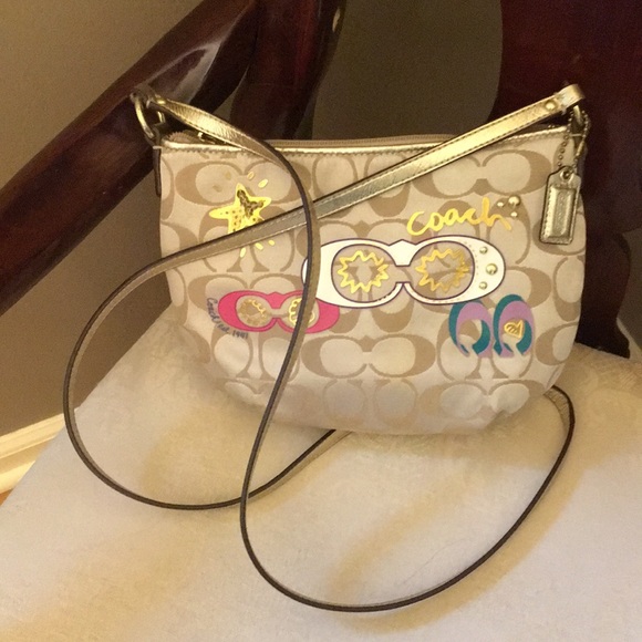 Coach | Bags | Coach Crossbody Bag With Purple Lining | Poshmark
